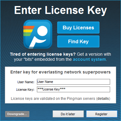How do I find the license key I’m currently using?